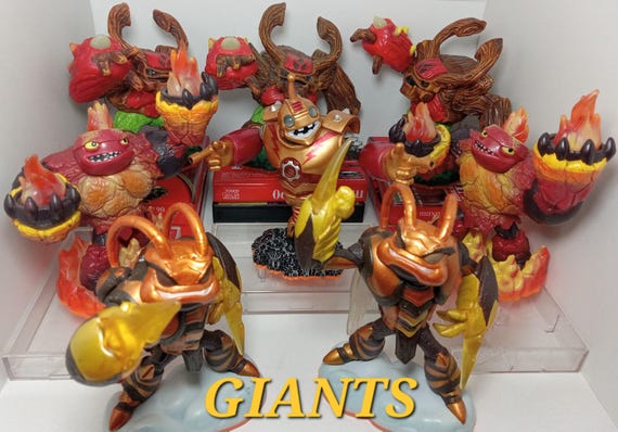 Skylanders Giants Character Figures Crusher Hot Head Bouncer Tree Rex Eye Brawl and More Etsy Canada