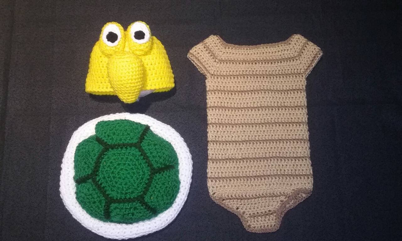 Crocheted Mario Bros. inspired Koopa Troopa costume | Etsy