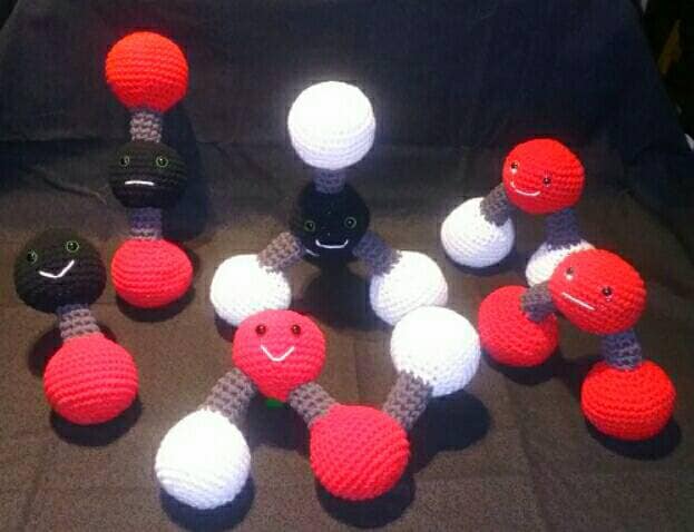 Crocheted Molecule Compound and Element Model Stuffed Toys - Etsy