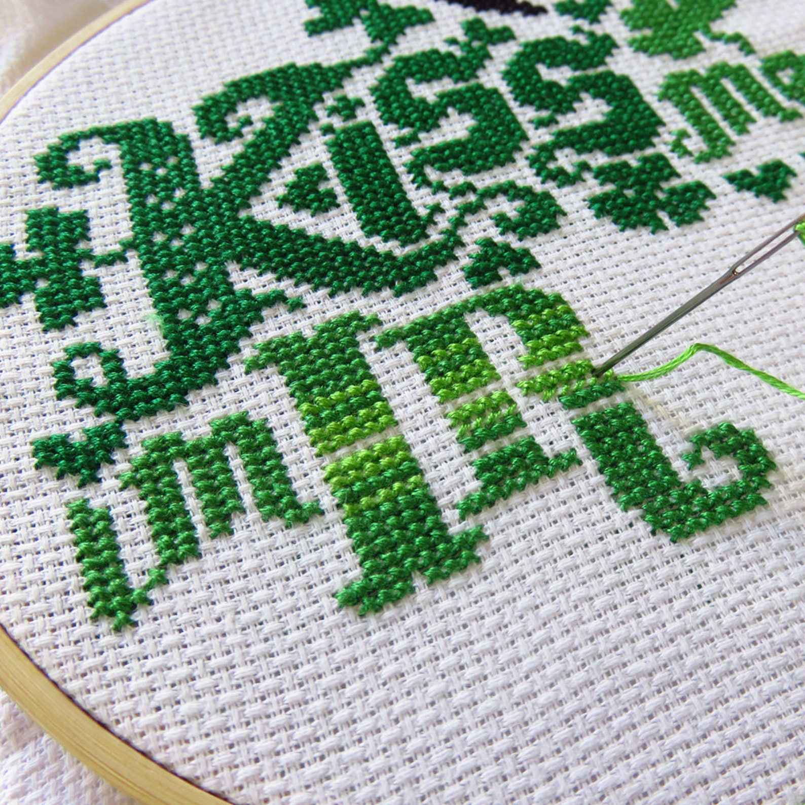 St Patricks Day Cross Stitch Pattern, Shamrock Cross Stitch Pdf, Irish ...