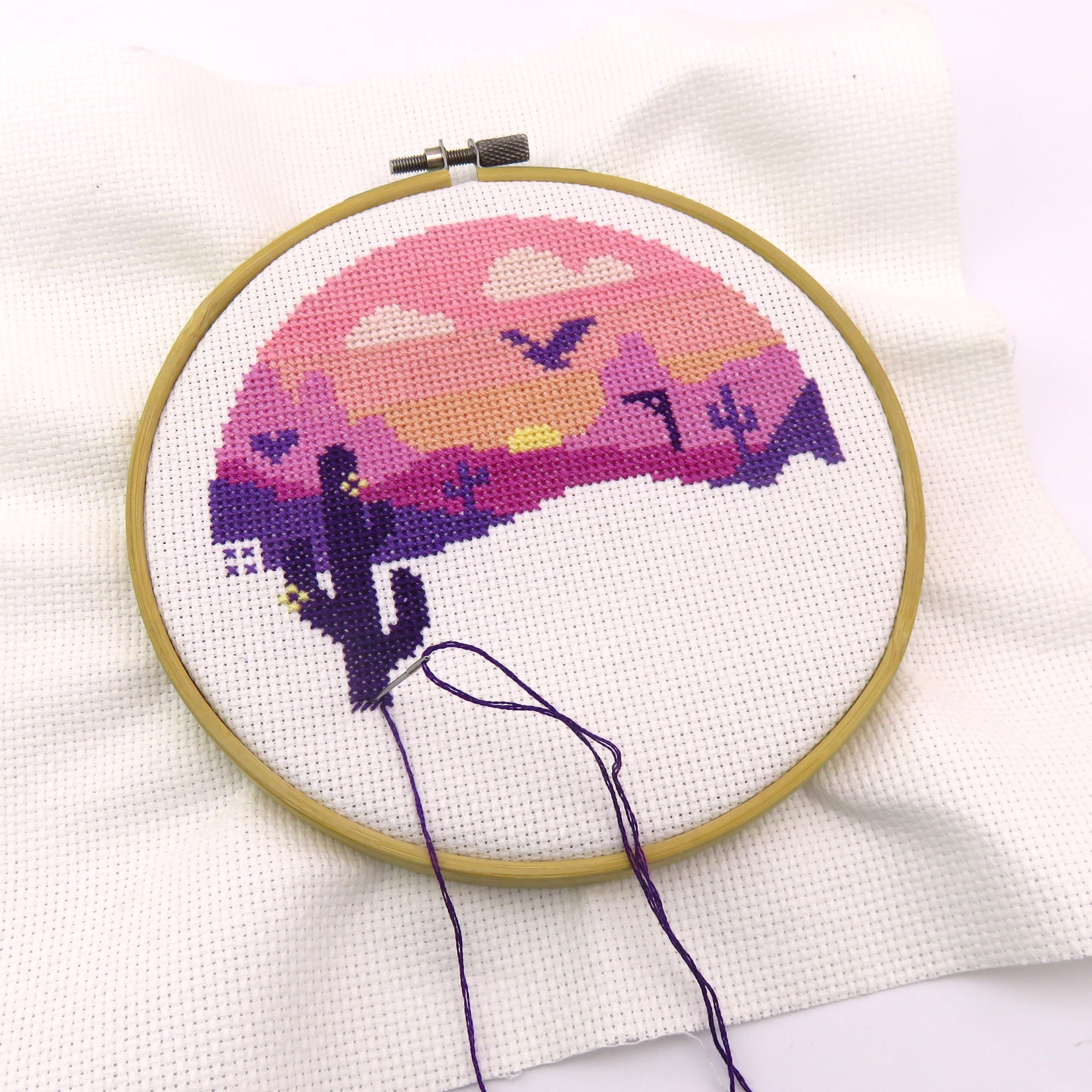 Desert Cross Stitch Pdf Pattern Advanced Cross Stitch - Etsy