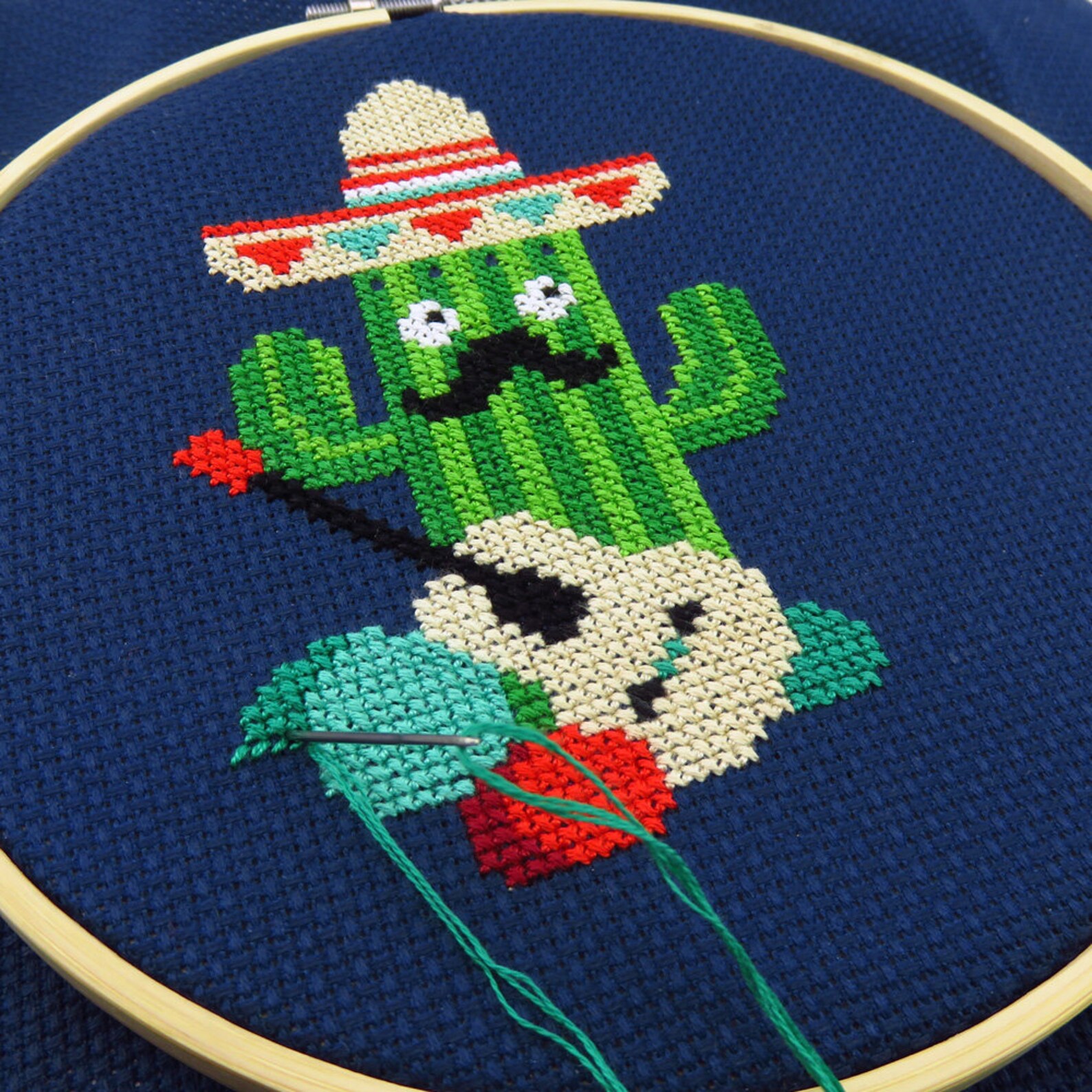 Mexican Cross Stitch Pattern Cactus Cross Stitch Funny Cross | Etsy