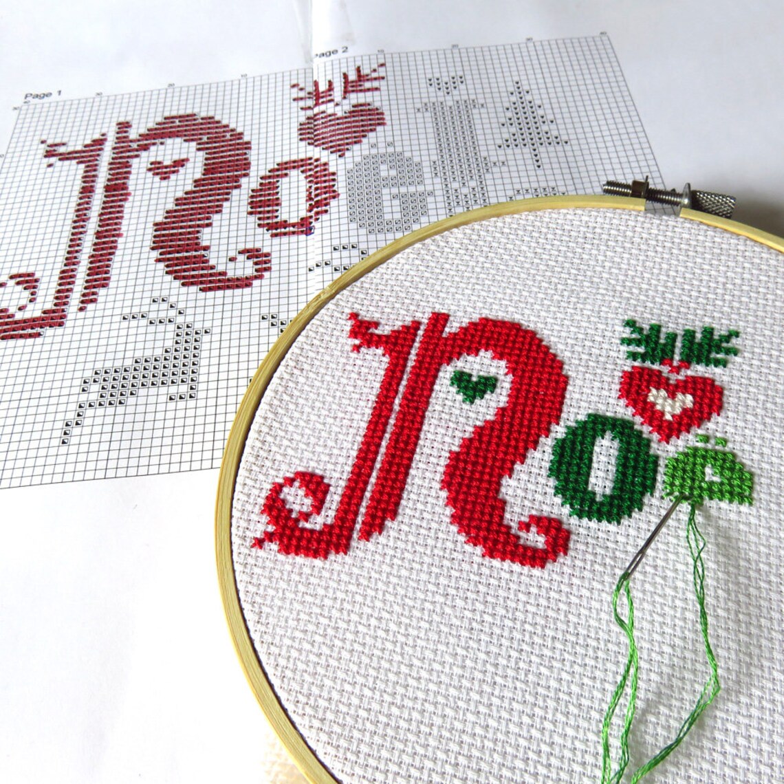 Noel Cross Stitch Pattern PDF Xmas Cross Stitch Counted | Etsy