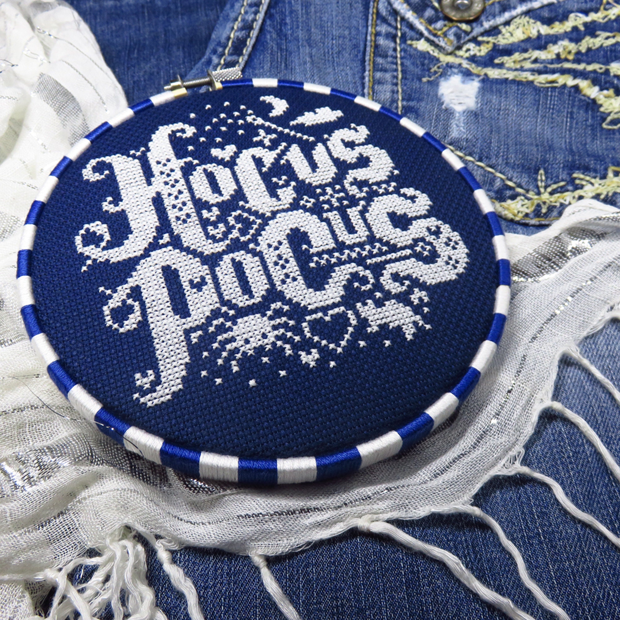 Hocus Pocus Cross Stitch Pattern, Halloween Sampler, Witch Cross Stitch ...