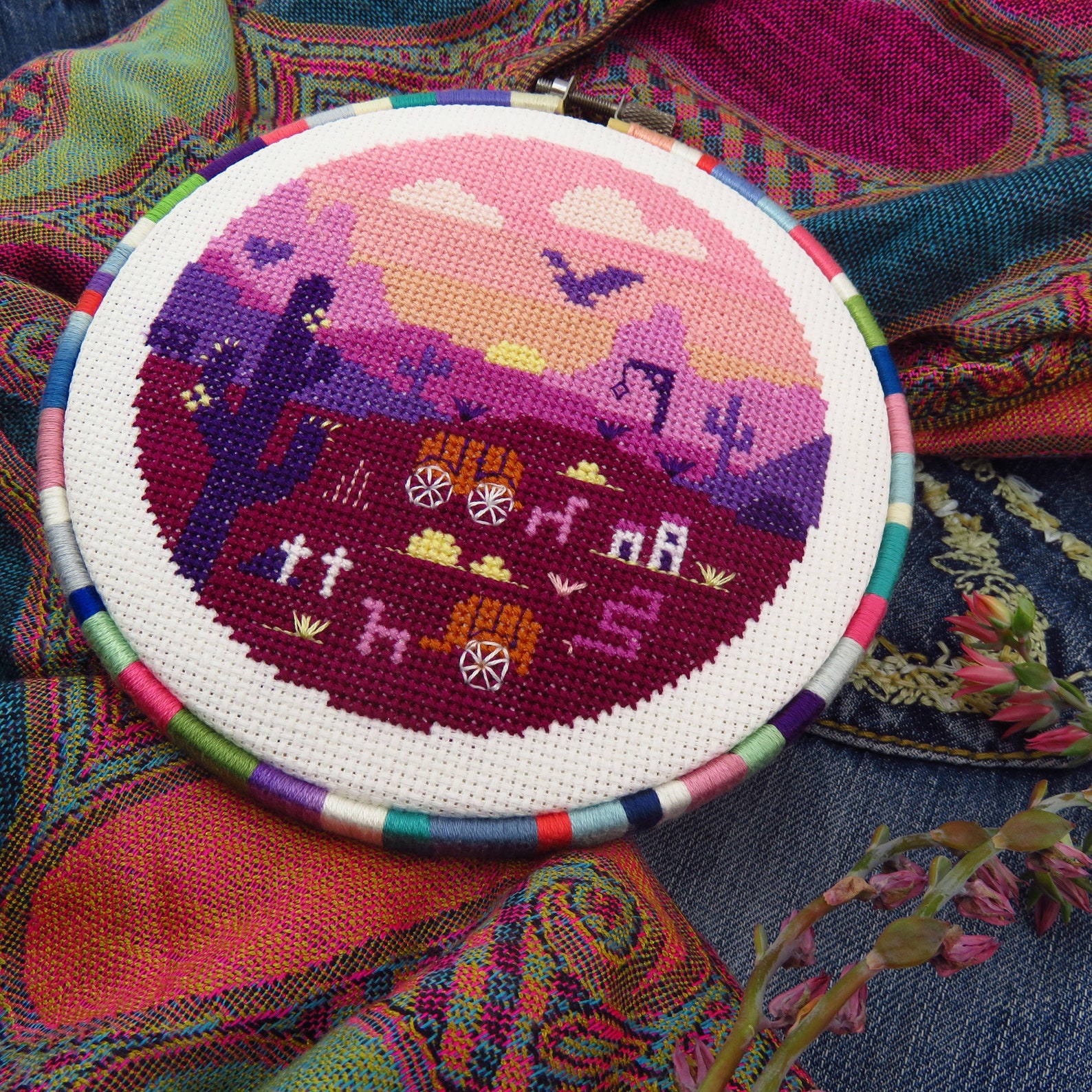 Desert Cross Stitch Pdf Pattern Advanced Cross Stitch - Etsy