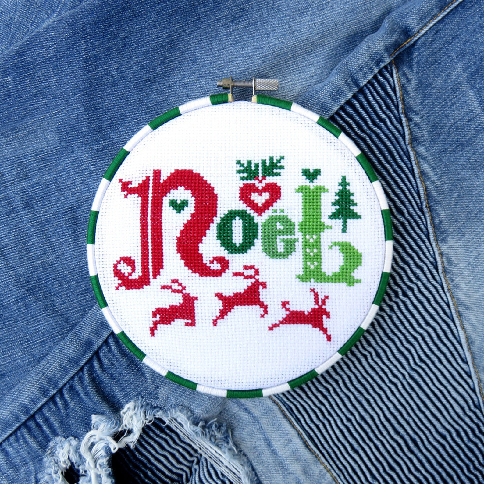 Noel Cross Stitch Pattern PDF Xmas Cross Stitch Counted | Etsy