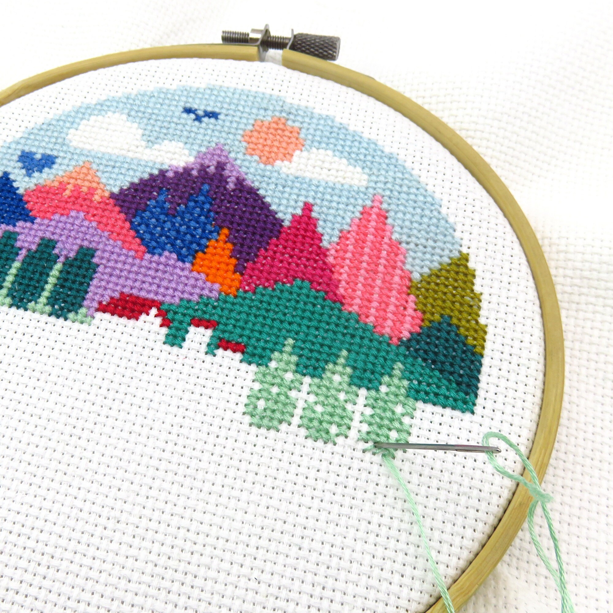 Mountain Cross Stitch Pattern Landscape Cross Stitch Pattern | Etsy
