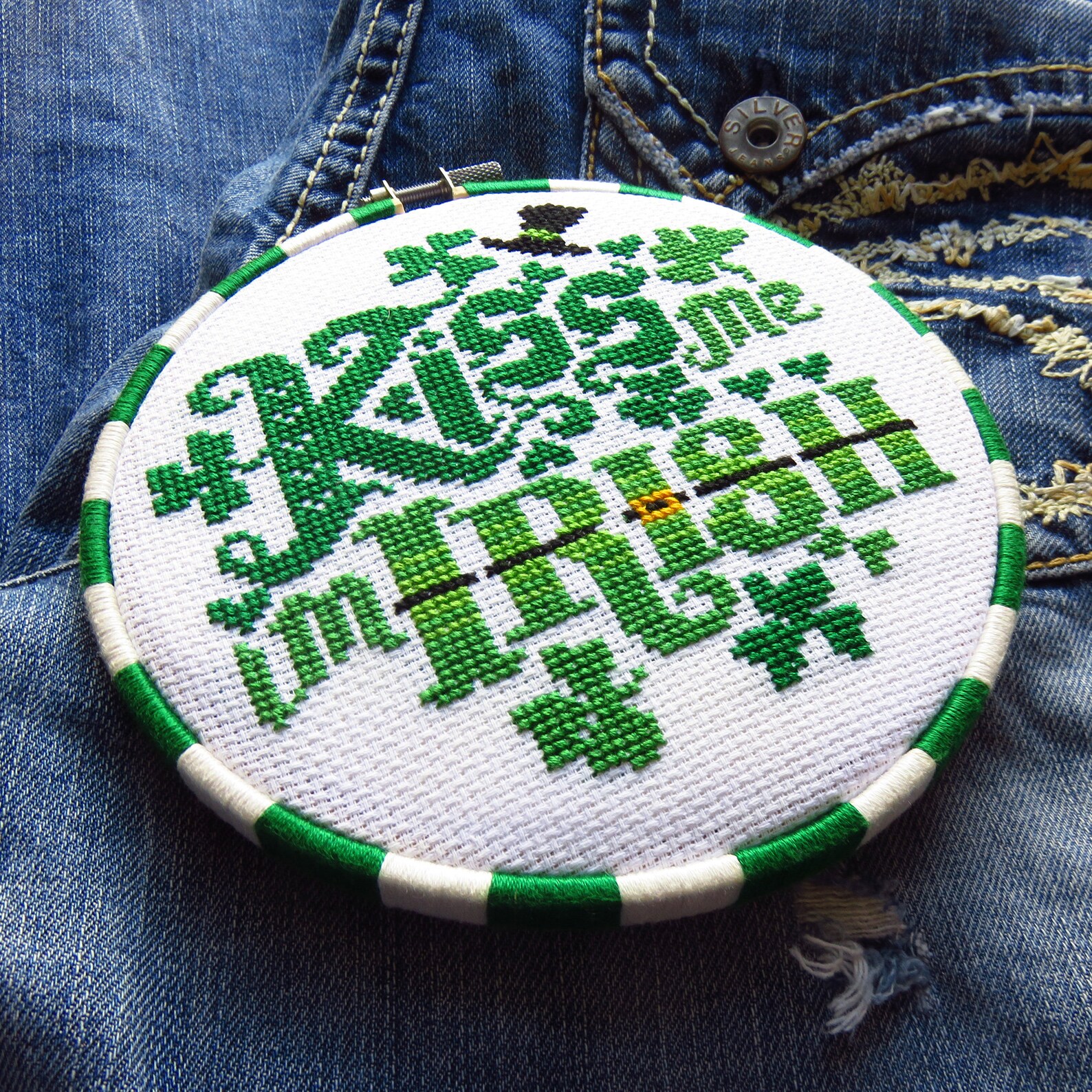 St Patricks Day Cross Stitch Pattern, Shamrock Cross Stitch Pdf, Irish ...