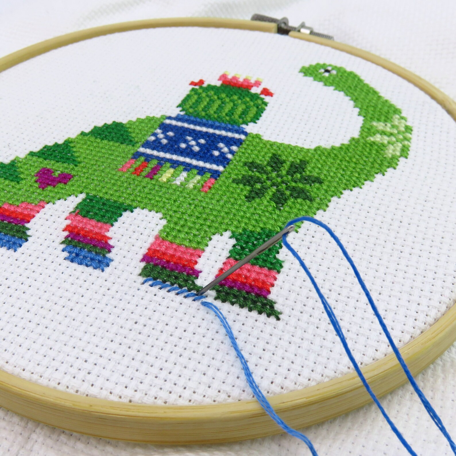 Dinosaur Cross Stitch Pattern, Brontosaurus Cross Stitch Animal ...