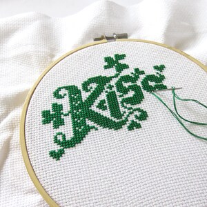 St Patricks Day Cross Stitch Pattern, Shamrock Cross Stitch Pdf, Irish ...