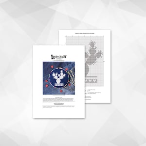 Prickly Pear Cactus Cross Stitch Pattern, Blackwork Pattern, Succulent ...