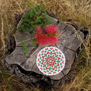 Christmas Coaster Seed Bead Pattern, Toho Seed Beads Pdf Pattern ...