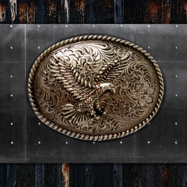 Western Style Eagle Belt Buckle - Etsy