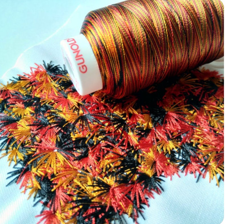 Machine embroidery threads GUNOLD Sulky 1000 m 100% viscose. | Etsy