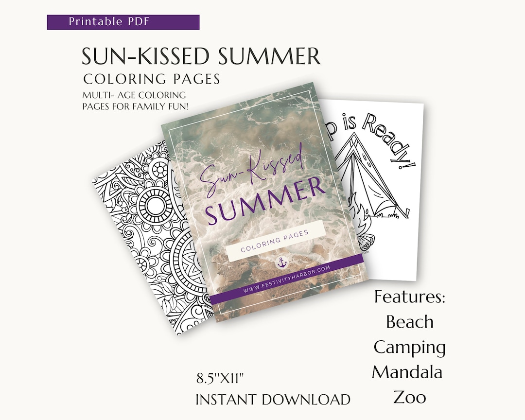 Kids Coloring Pages, Adult Coloring Pages, Summer Fun, Vacation ...