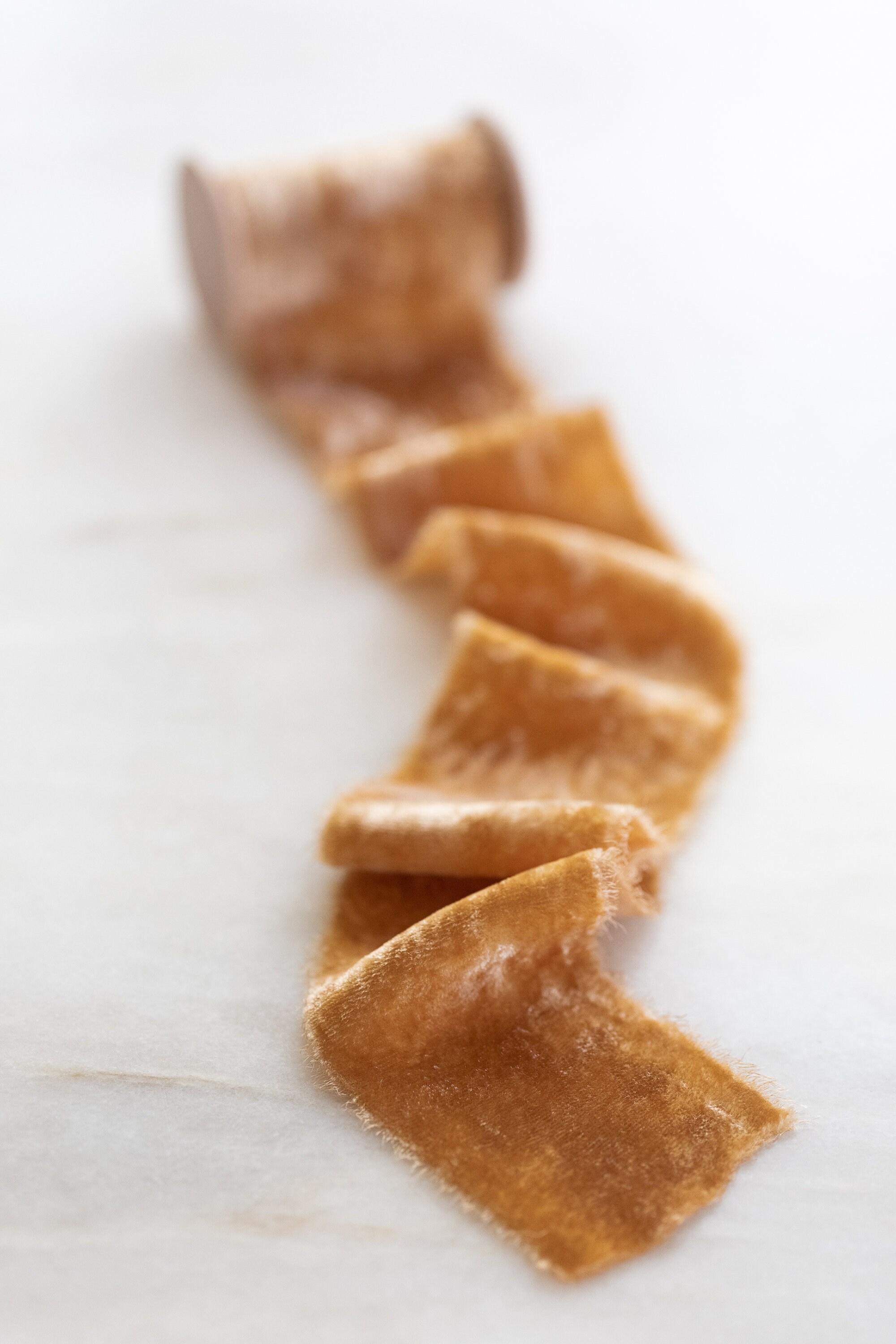 Velvet Silk Ribbon Caramel 2 Wide Handmade - Etsy