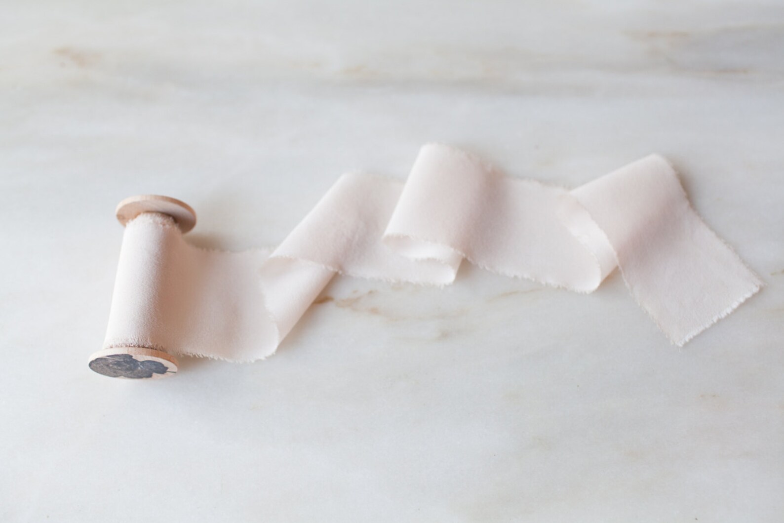 Pale Blush Silk Ribbon 2 Wide Handmade Hand-dyed | Etsy