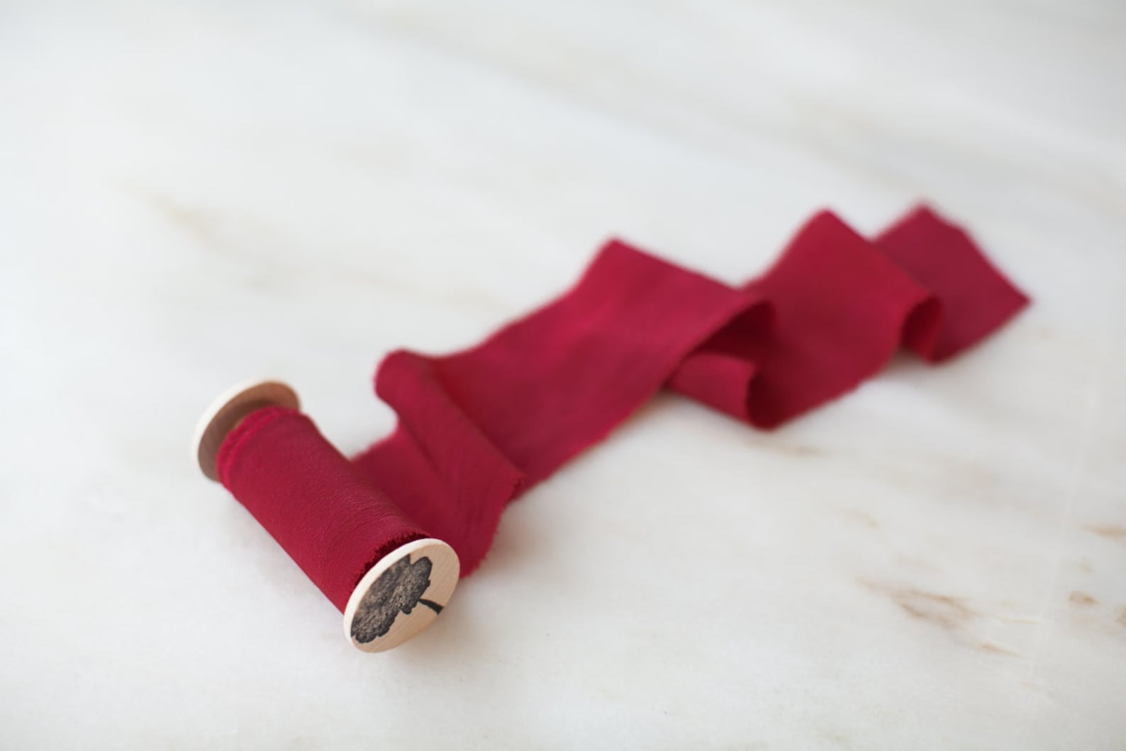 Crimson Red Silk Ribbon 4 Wide Handmade and Hand - Etsy