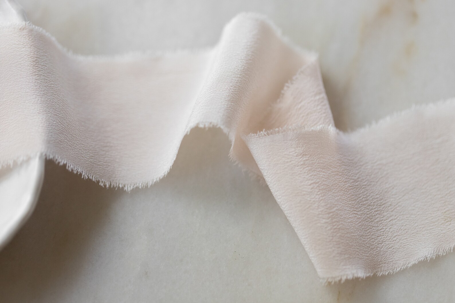 Pale Blush Silk Ribbon 2 Wide Handmade Hand-dyed | Etsy