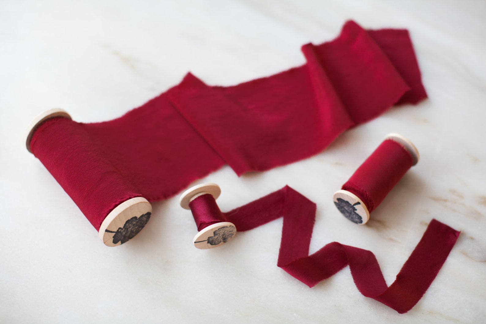 Crimson Red Silk Ribbon 4 Wide Handmade and Hand - Etsy