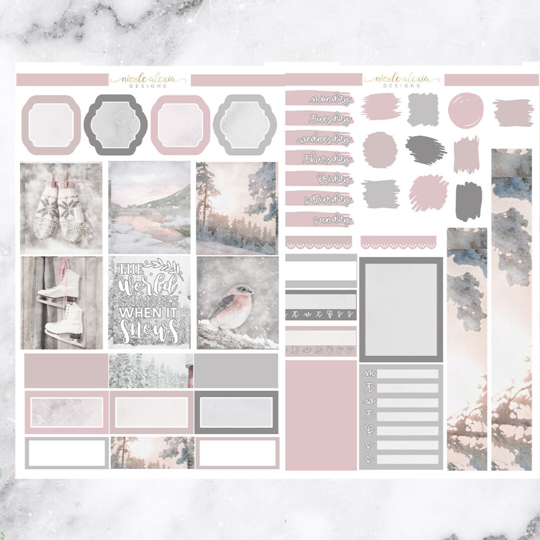 Snow Hobo Cousin Kit Planner Stickers - Etsy
