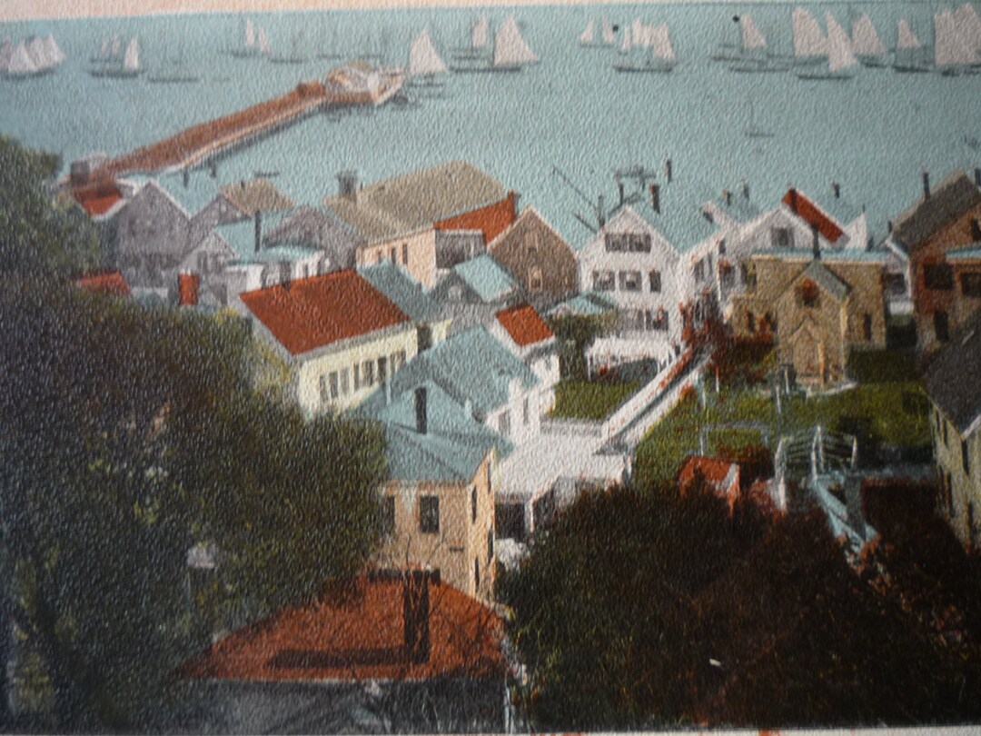 Provincetown Harbor View From Town Hall - Framable Print - for Sea ...