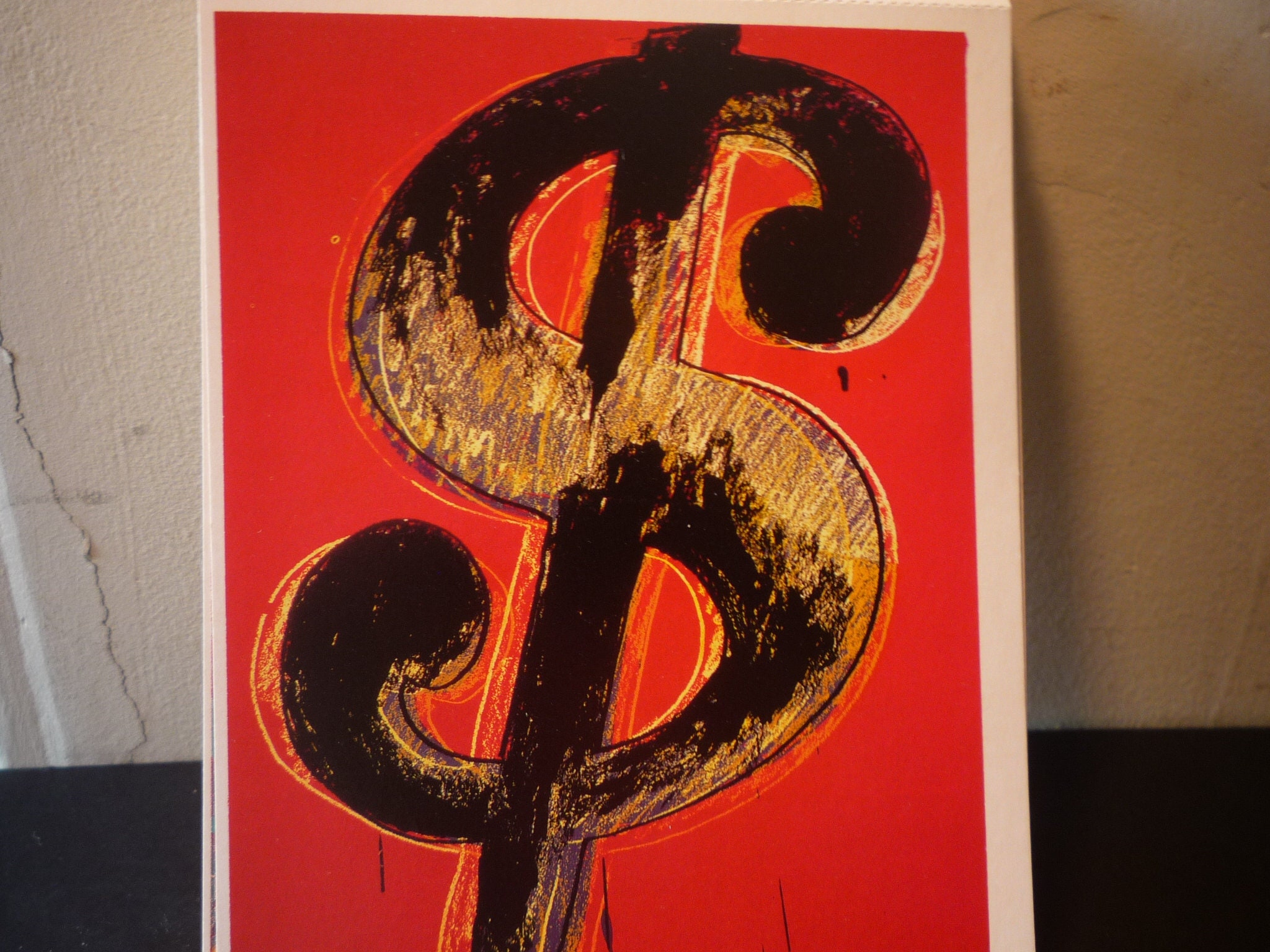 Warhol Dollar Sign - Large Flaming Sign Graphic Art From the 1980s ...