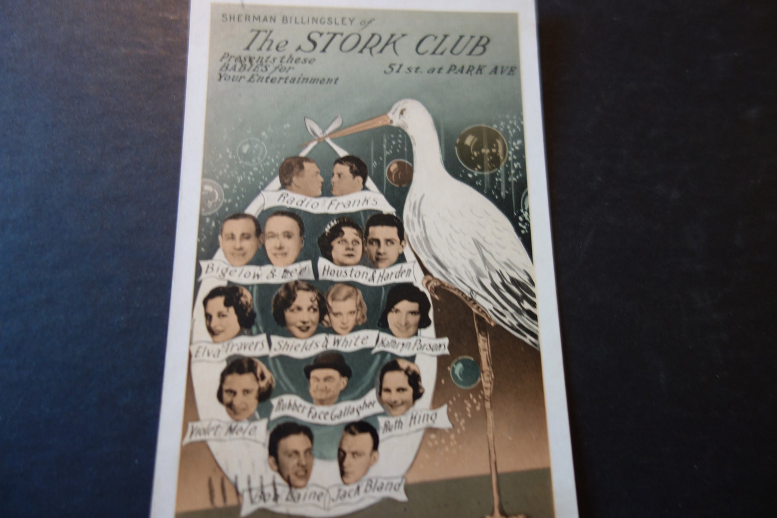 Stork Club Poster 1940s Retro Reproduction Framable Print - New York ...