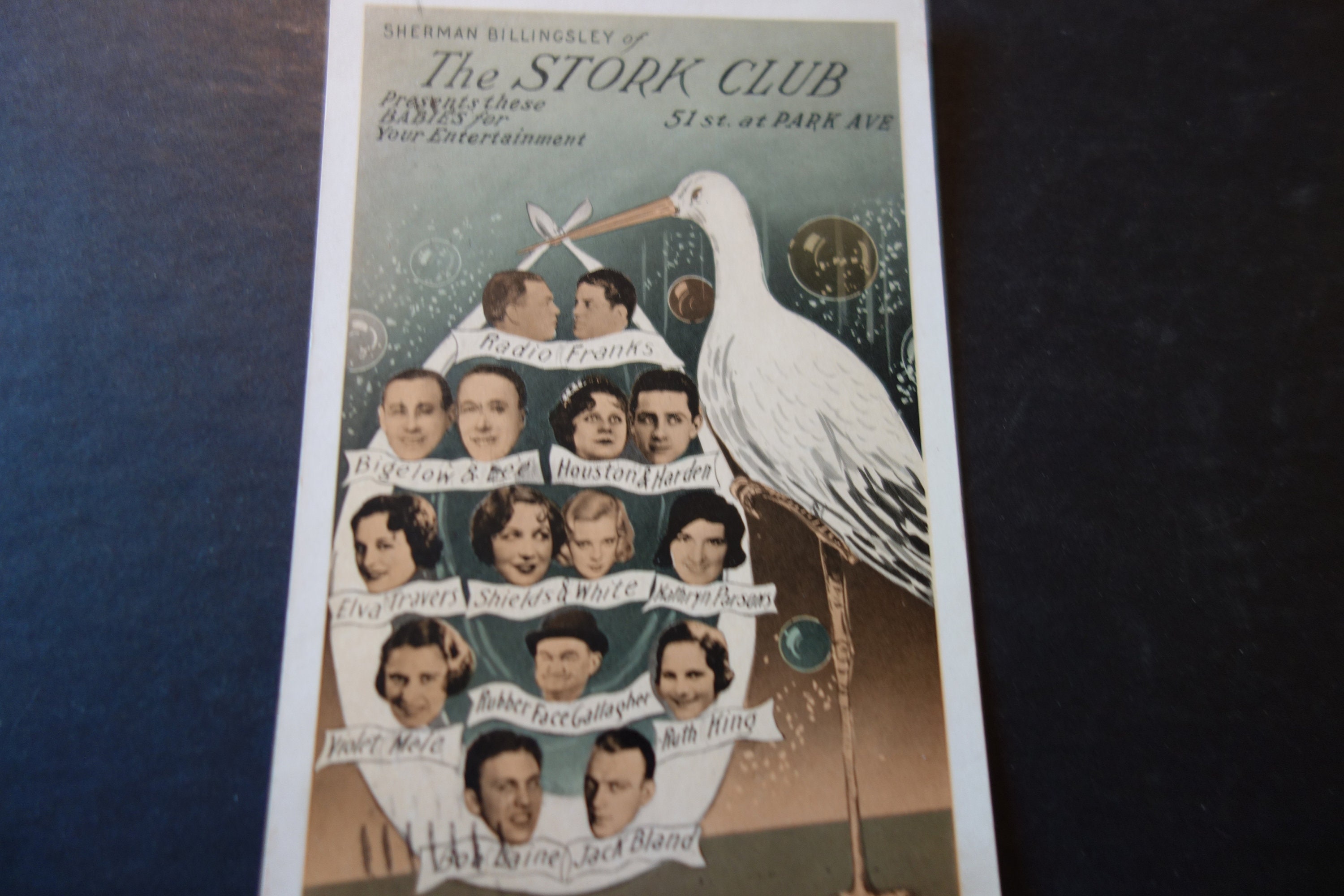 Stork Club Poster 1940s Retro Reproduction Framable Print - New York ...