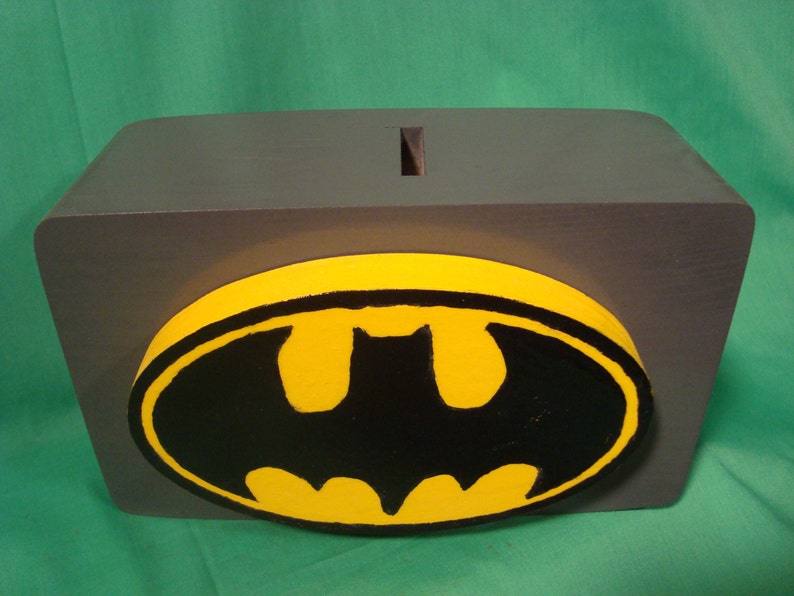 BankWooden Batman Bank Handmade | Etsy