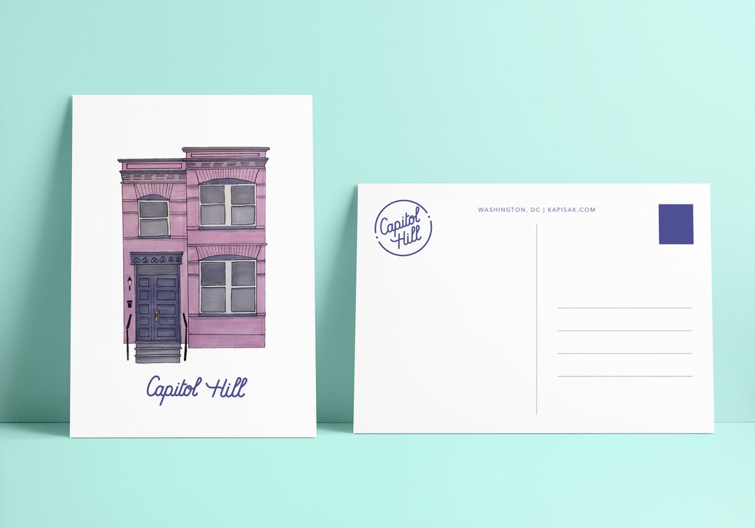 Capitol Hill Postcard 5x7 - Etsy