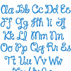 Happy Day Font DIGITAL Embroidery Design - 4 Sizes Included - Etsy