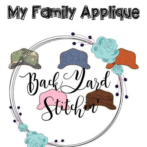 Sally My Family Photo Applique DIGITAL Embroidery Design 5 - Etsy