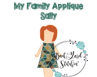 Bridget My Family Photo Applique DIGITAL Embroidery Design 5 Sizes ...