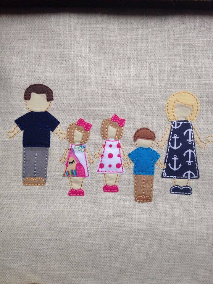 Doug My Family Photo Applique DIGITAL Embroidery Design 5 | Etsy