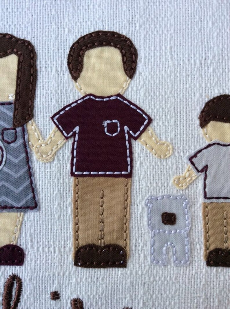 Kyle My Family Photo Applique DIGITAL Embroidery Design 5 | Etsy