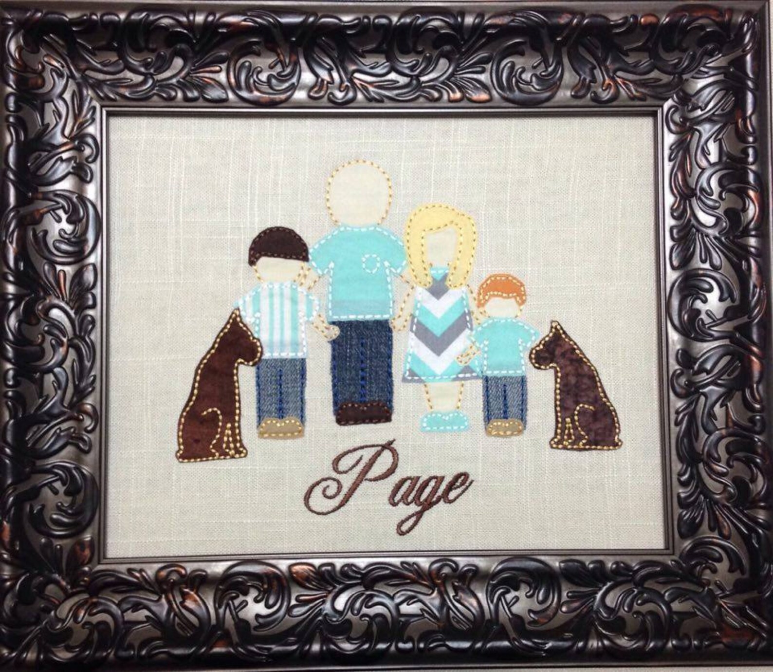 Family Set My Family Photo Applique DIGITAL Embroidery Design - Etsy