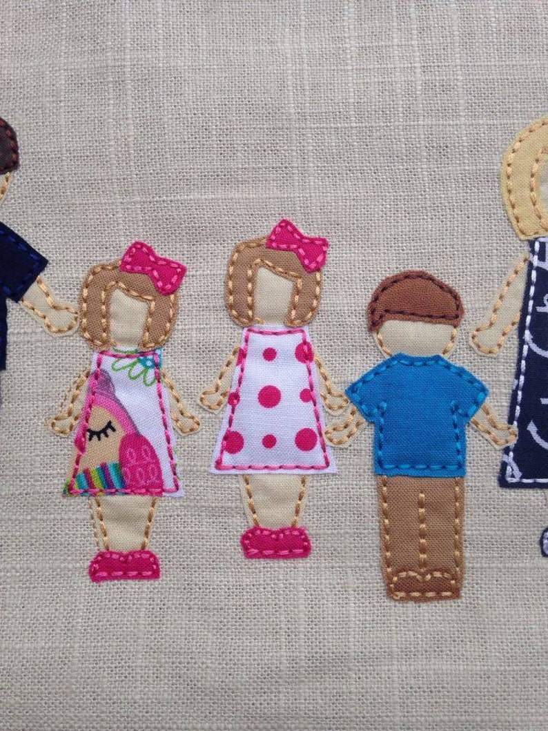Sally My Family Photo Applique DIGITAL Embroidery Design 5 - Etsy