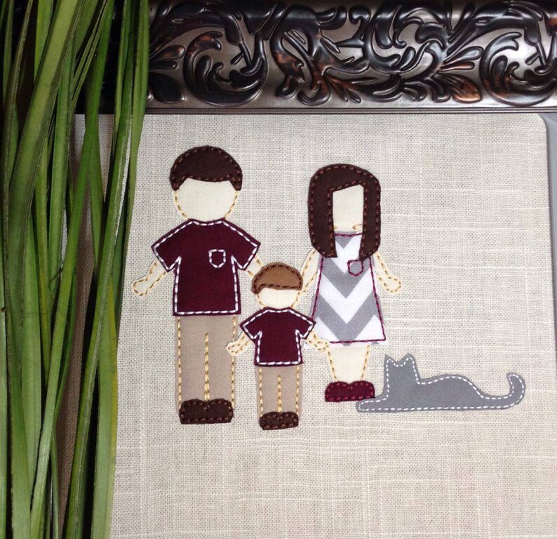 Ben My Family Photo Applique DIGITAL Embroidery Design - 5 Sizes ...