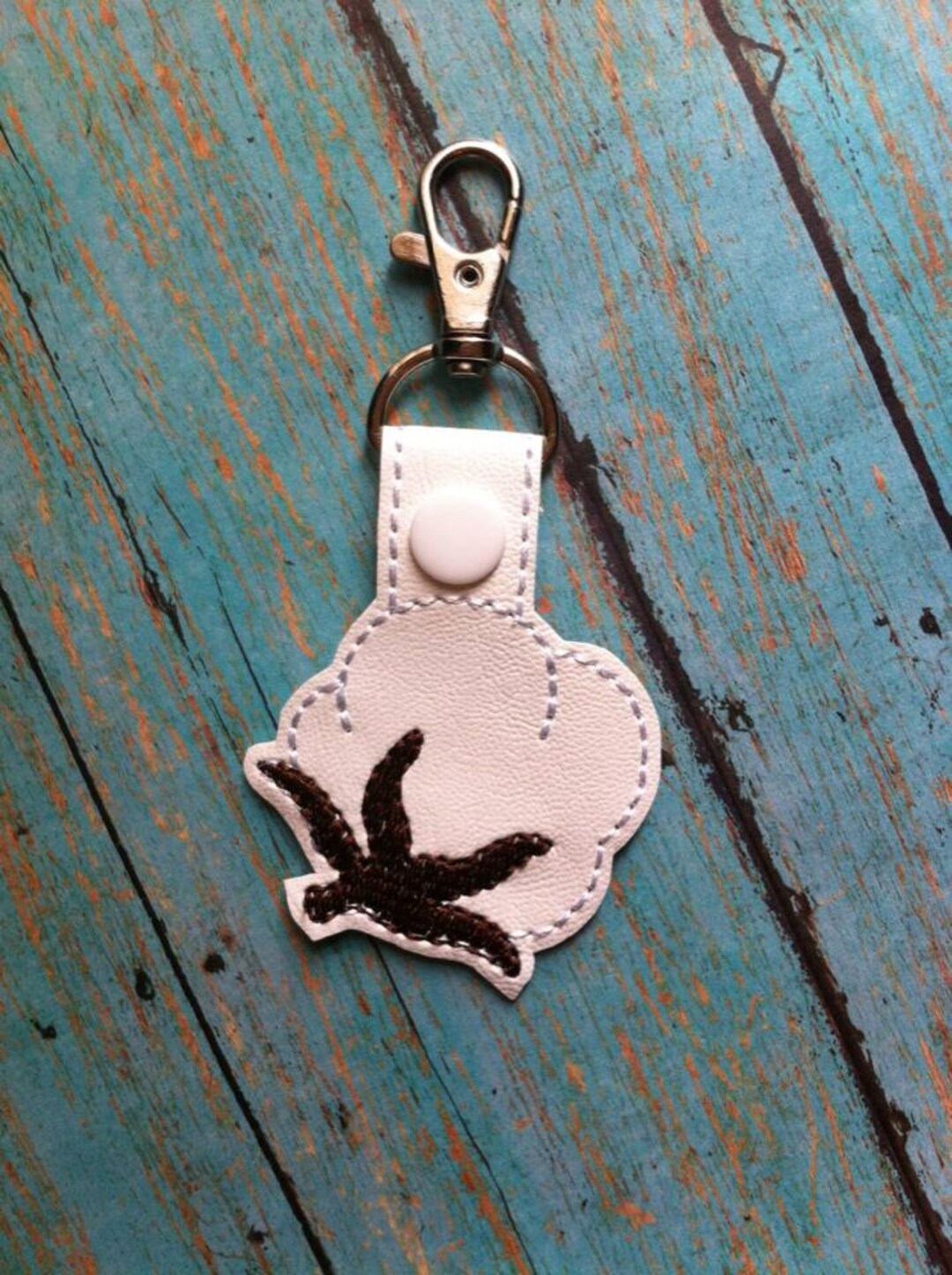 ITH Cotton Snap Tab/key Fob DIGITAL Embroidery Design - Etsy