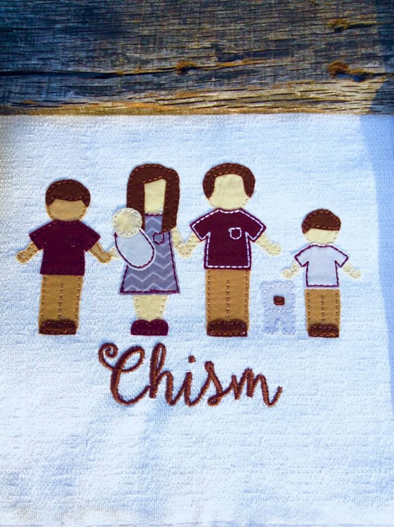 Kyle My Family Photo Applique DIGITAL Embroidery Design 5 | Etsy