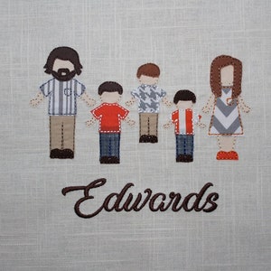 Rick My Family Photo Applique DIGITAL Embroidery Design - 5 Sizes ...