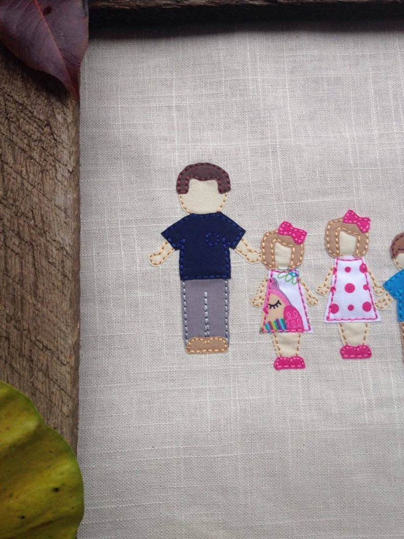 Doug My Family Photo Applique DIGITAL Embroidery Design 5 - Etsy