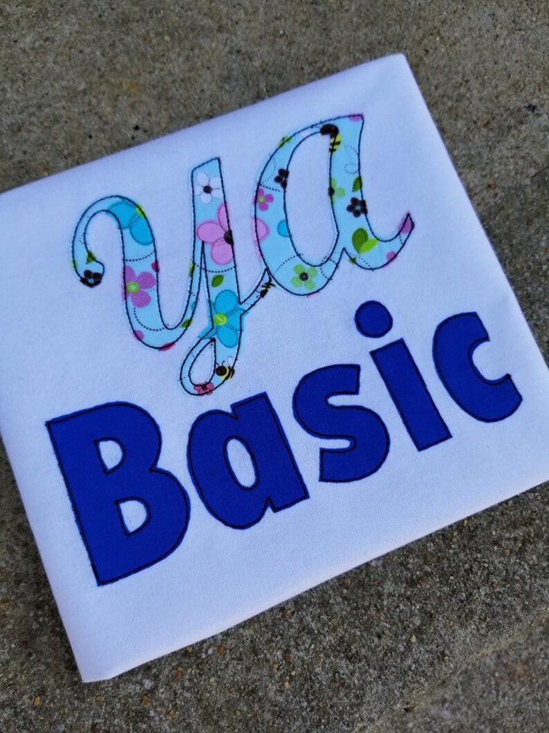 Ya Basic Raggy Applique DIGITAL Embroidery Design - Etsy