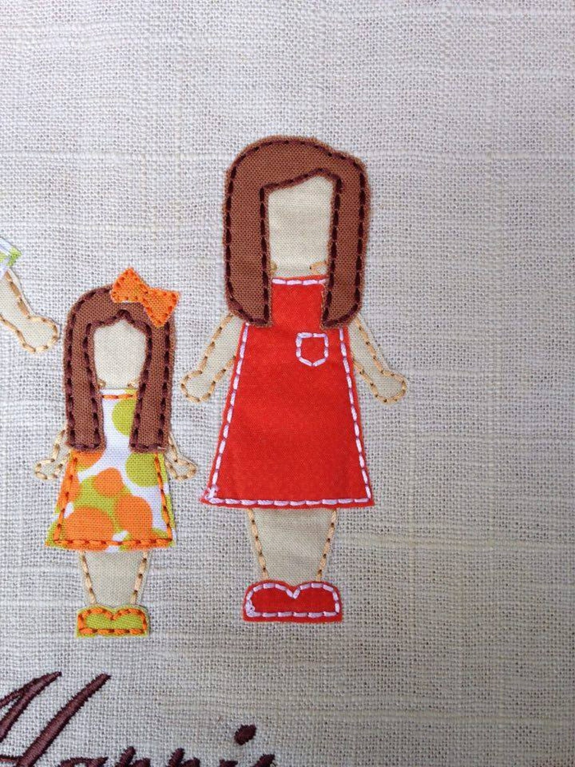 Bridget My Family Photo Applique DIGITAL Embroidery Design 5 | Etsy