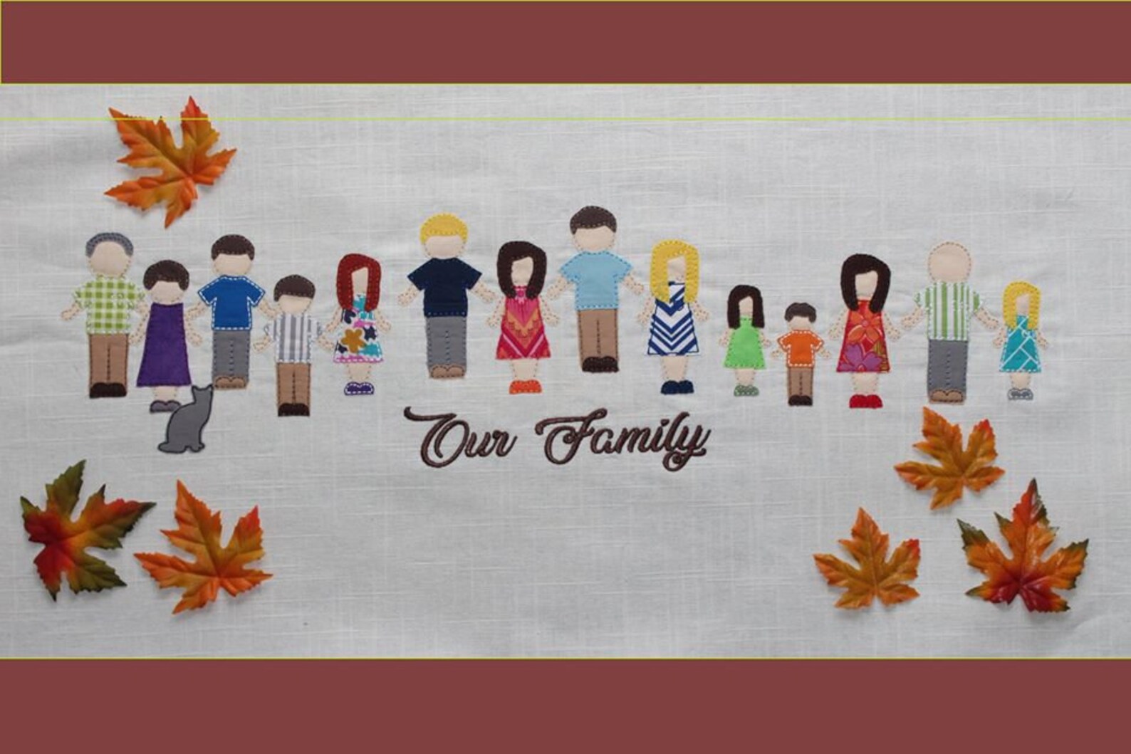 Maw My Family Photo Applique DIGITAL Embroidery Design - 5 Sizes ...