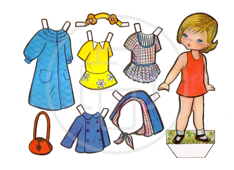 Vintage Spanish Paper Dolls From the 70s - Digital Download - Etsy