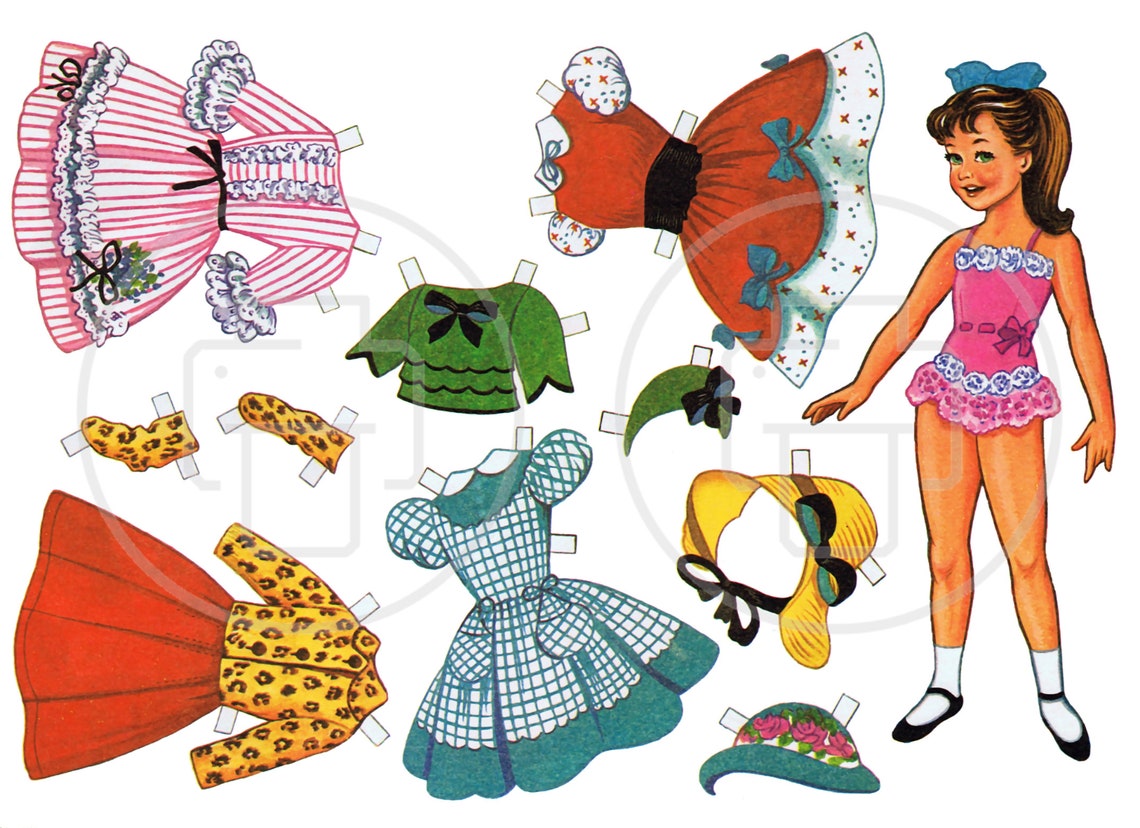Spanish Paper Dolls From the 1980s - Digital Download - Etsy