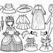 Vintage Spanish Paper Dolls Form the 1960s. Colored and for Coloring ...