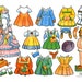 Spanish Paper Dolls From the 1950s - Set of 18 Different Dolls ...
